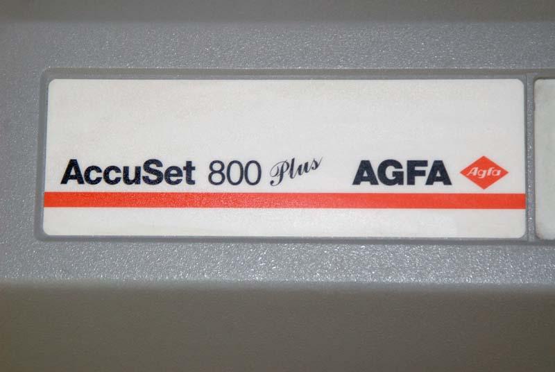 Lot #4: Agfa Accuset 800 PLUS - WireBids